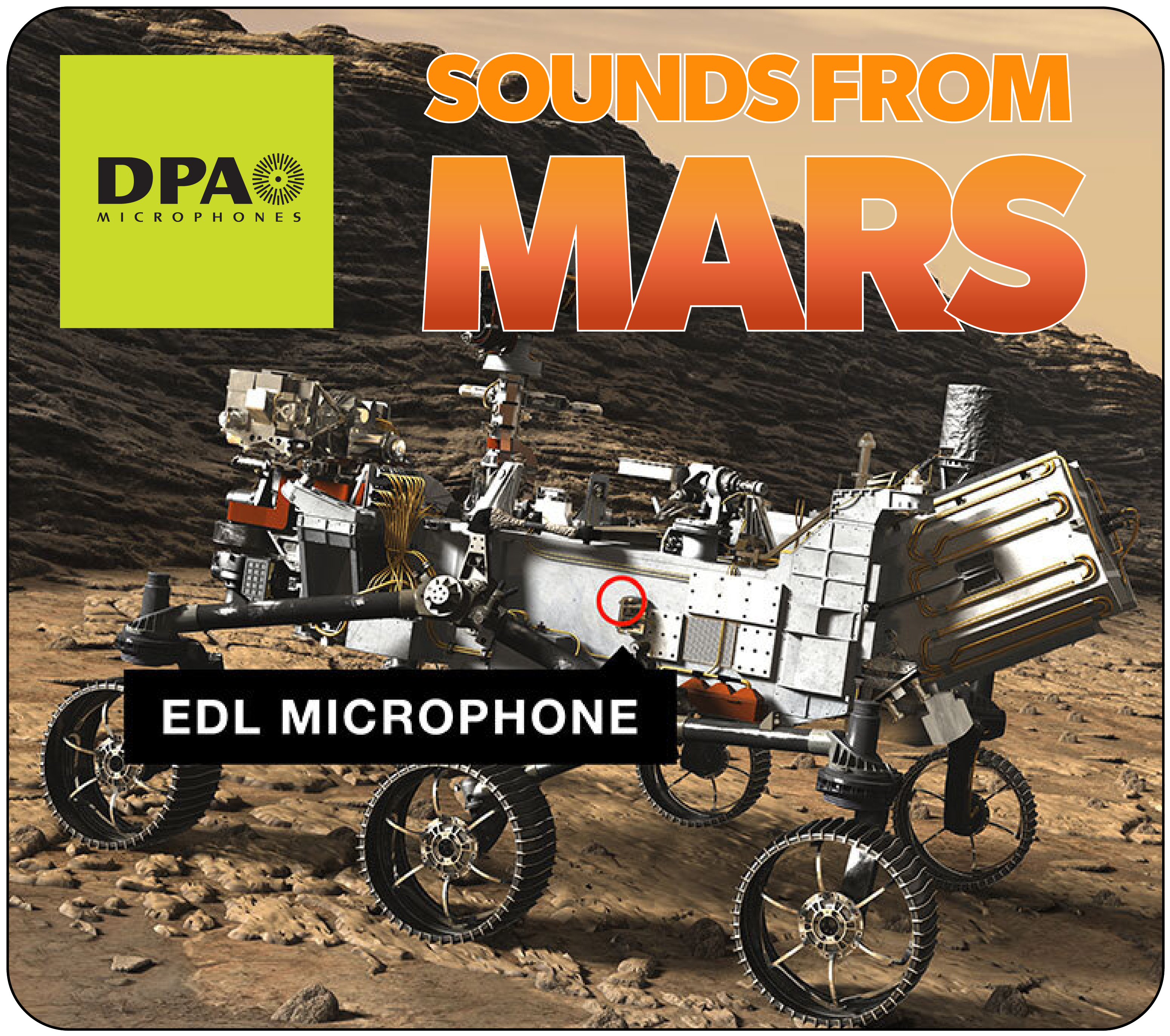 First sounds from the surface of Mars with DPA