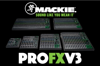 Enjoy the best-in-class features with the new ProFXv3 Series mixers